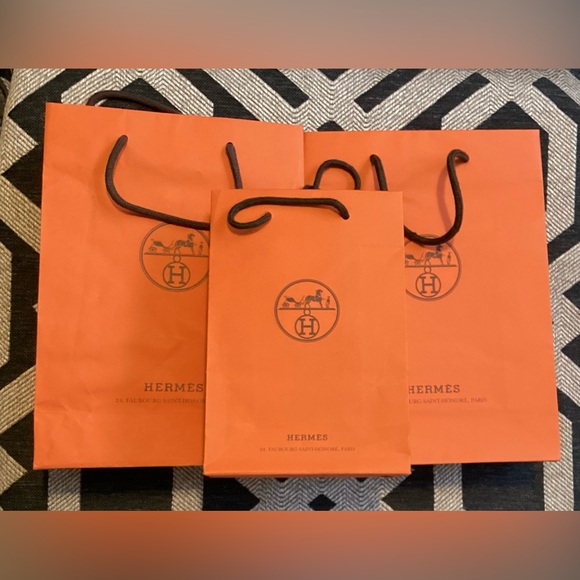Hermes | Accessories | Hermes Bundle Of Paper Bags | Poshmark